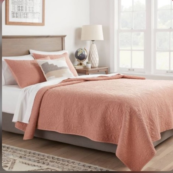 Threshold | Bedding | King Garment Washed Paisley Stitch Quilt ...